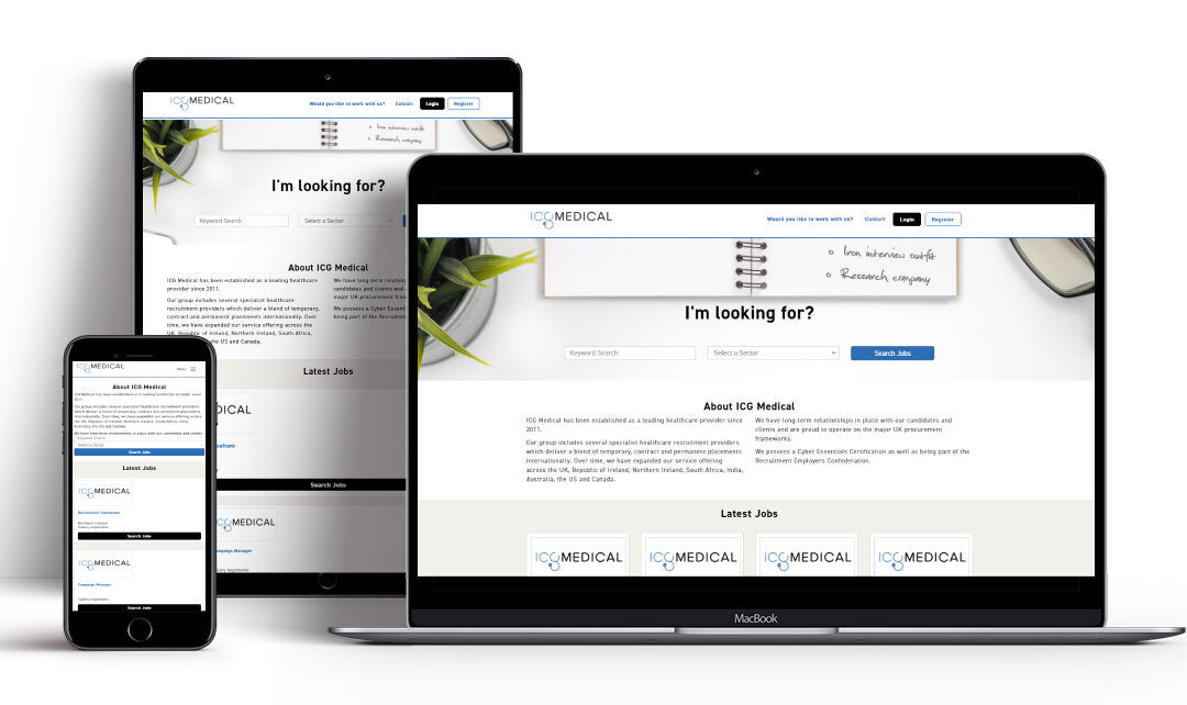 We've Launched a New Site for ICG Medical! | Recruitive Limited